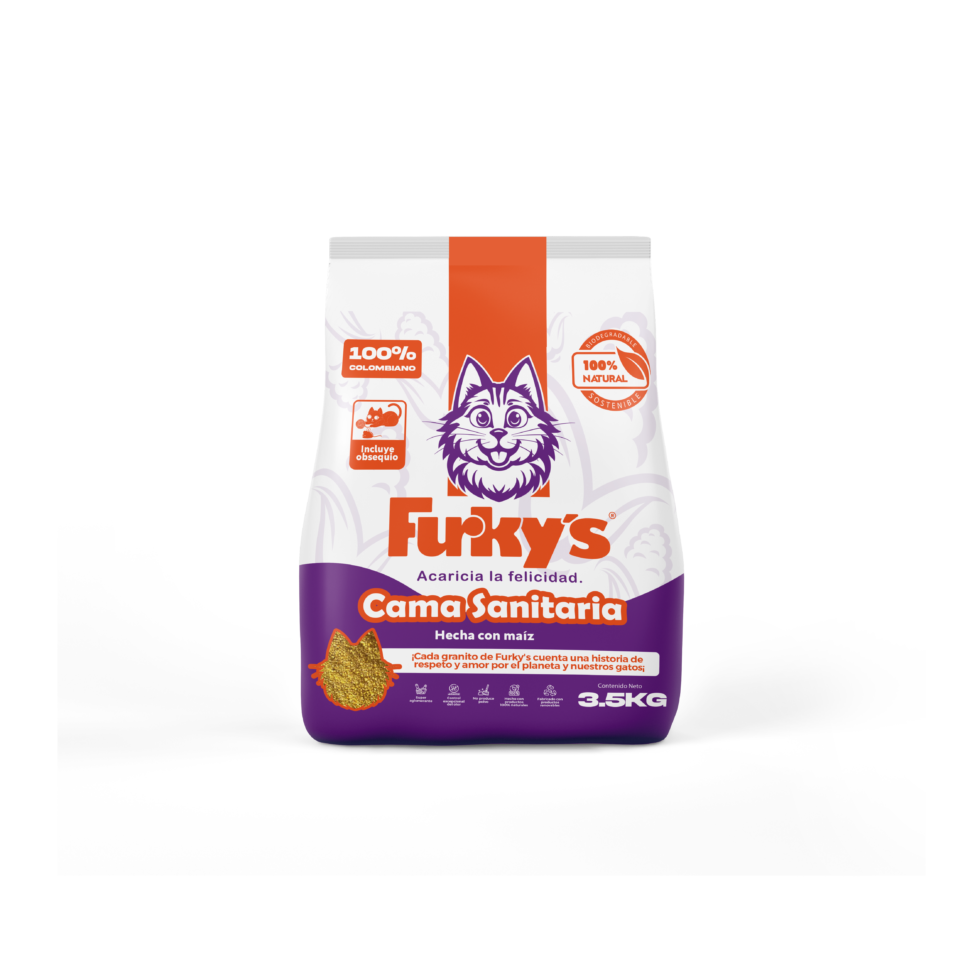 Furky's | Arena de Maíz 100% natural con aglomeracion perfecta